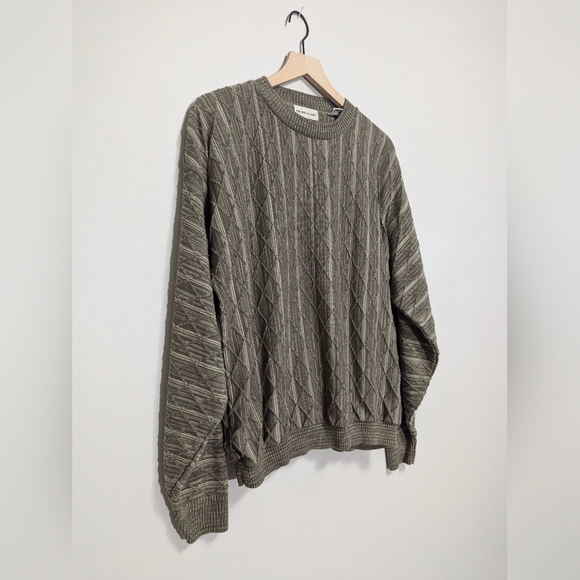 Pronto Uomo | Sweaters | Vtg Pronto Uomo 9s Cable Knit Coogi Style Size ...